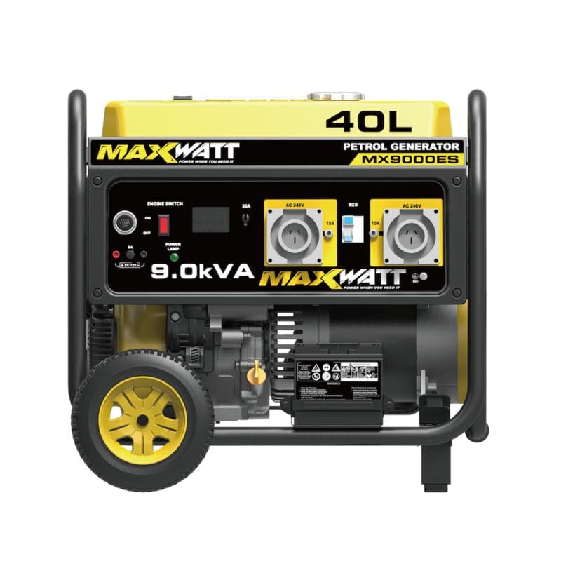 MaxWatt MX9000ES 9kVA Electric Start Petrol Generator — Prestige Power